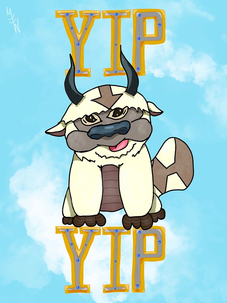 "Appa "Yip Yip"" Sticker by MowdDesigns | Redbubble
