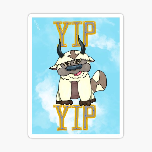 "Appa "Yip Yip"" Sticker by MowdDesigns | Redbubble
