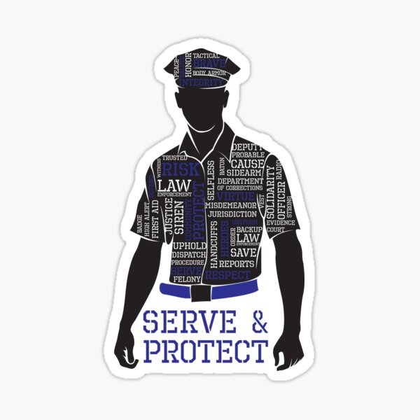 "Police Officer" Sticker by jencloes | Redbubble