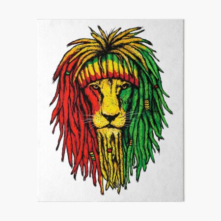 "Rasta Lion" Art Board Print for Sale by LucidFluxation | Redbubble