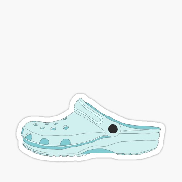 "Pastel blue VSCO aesthetic crocs sticker" Sticker by Firandi | Redbubble