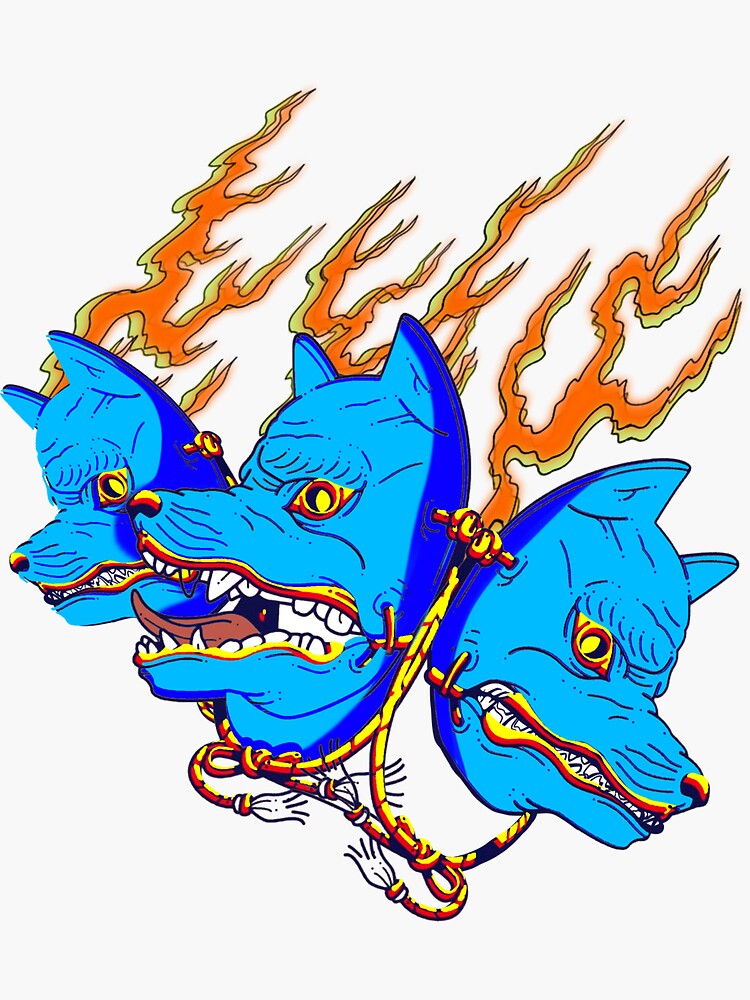 "Cerberus" Sticker by morpheuzz | Redbubble