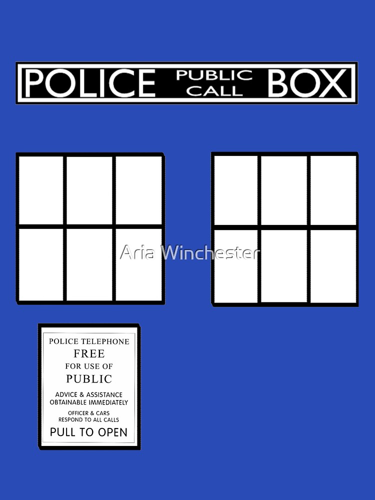 "Simplified Police Box - Version 2" Essential T-Shirt for Sale by ...