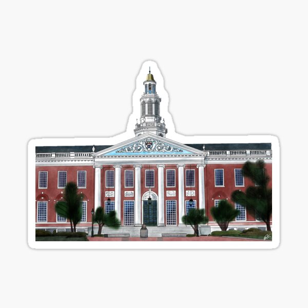 "Harvard art " Sticker for Sale by SPOTTEDLEAF97 | Redbubble