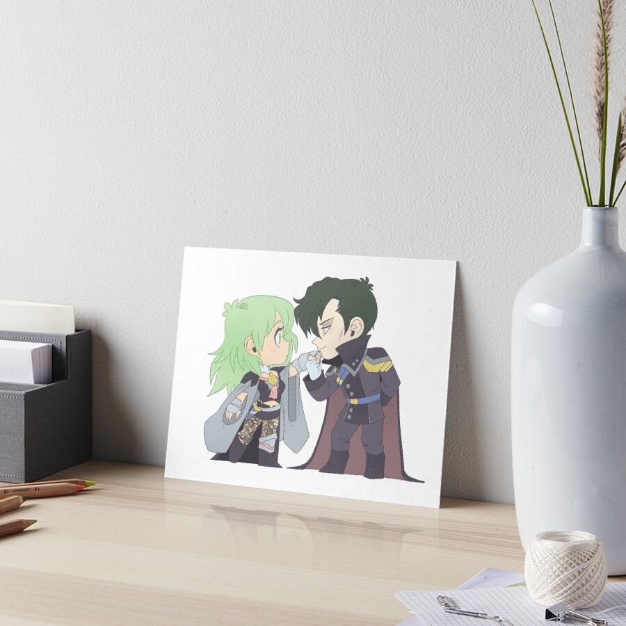 "Byleth x Hubert - Fire Emblem Three Houses - Chibi Cuties" Art Board ...