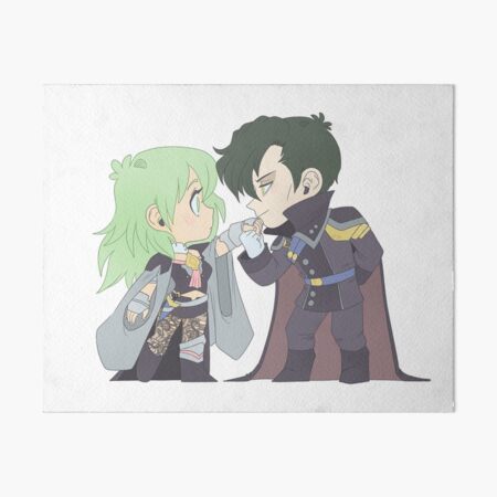 "Byleth x Hubert - Fire Emblem Three Houses - Chibi Cuties" Art Board ...