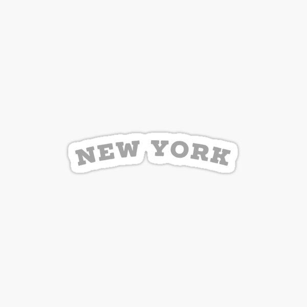 "new york sticker" Sticker for Sale by brissadesigns | Redbubble