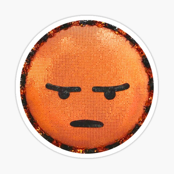 "Circle - Angry Emoji" Sticker by chloetorriart | Redbubble