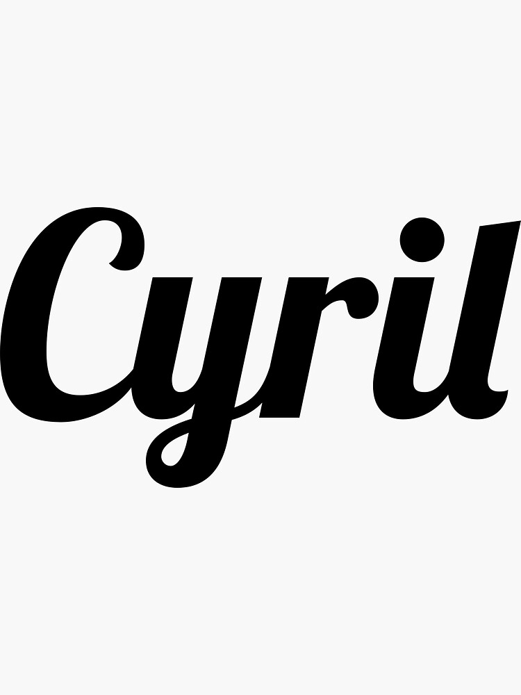 "Cyril" Sticker by gulden | Redbubble