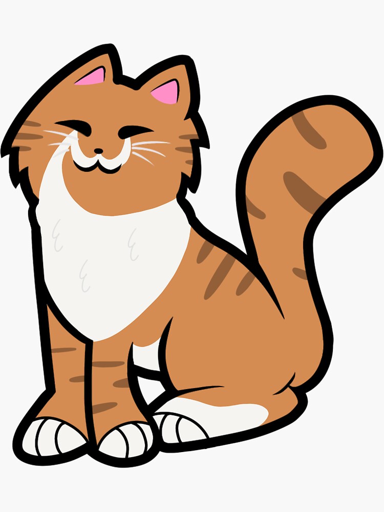 "Milly the cat" Sticker by universedoodles | Redbubble
