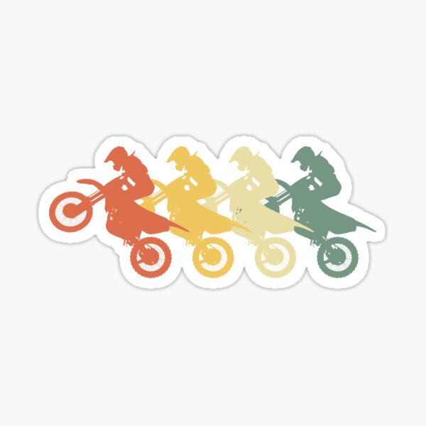 Vintage Motocross Stickers | Redbubble