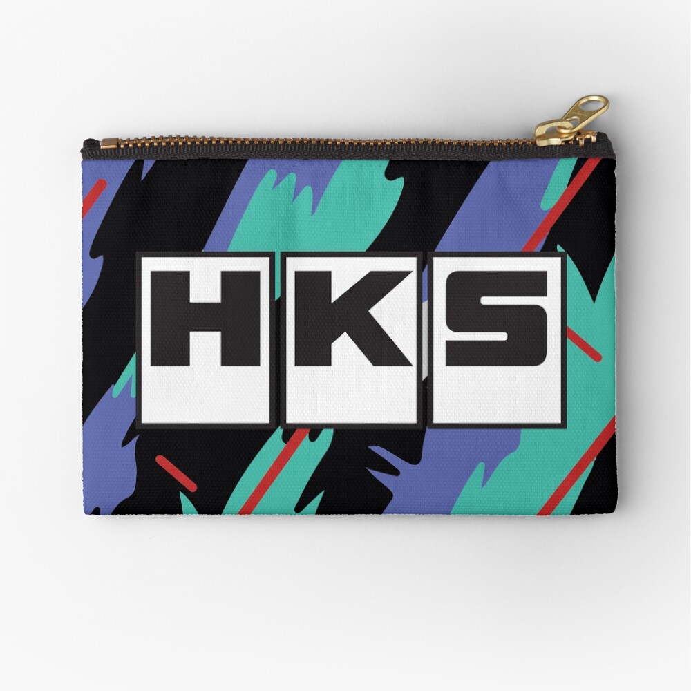 "HKS Retro Pattern" Zipper Pouch for Sale by JDMShop | Redbubble