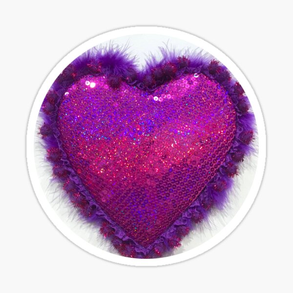 "Purple Heart" Sticker by chloetorriart | Redbubble