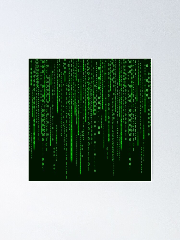 "The Matrix Code" Poster for Sale by Draculaura2009 | Redbubble