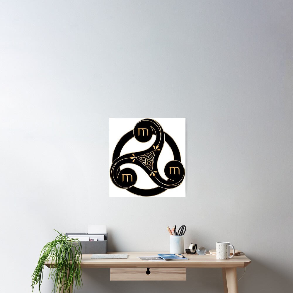 "Merlin-symbol" Poster for Sale by KikkaT | Redbubble