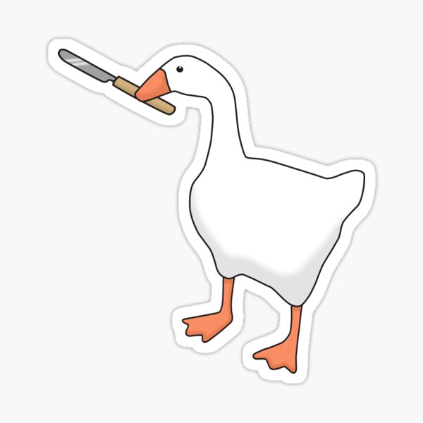 "Peace Was Never an Option Goose Meme" Sticker by Mitzionne | Redbubble