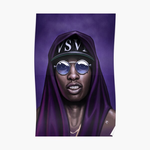 "Purple Swag" Poster by AndreaMangiri | Redbubble