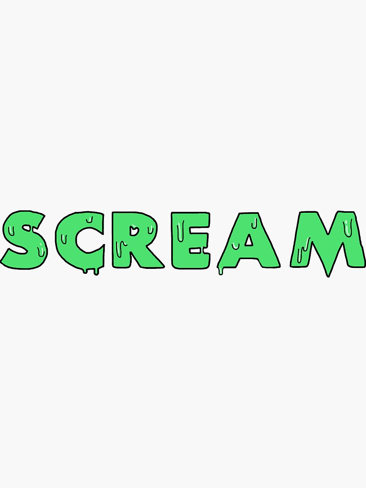 "Scream (1996) Movie Logo" Sticker by ghostfaces | Redbubble