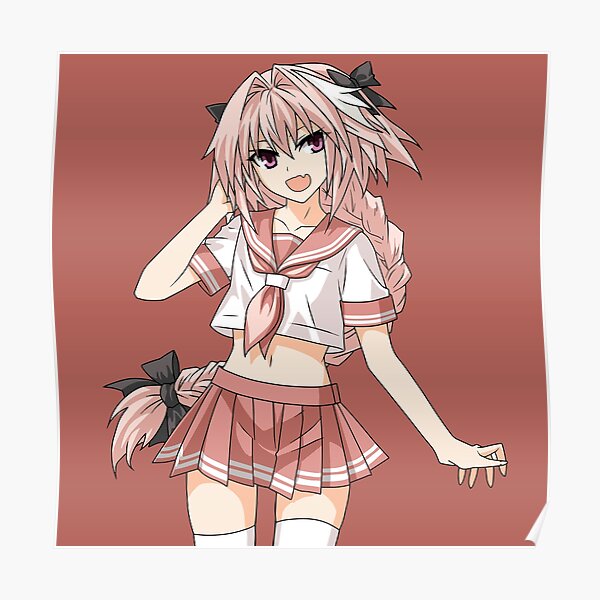 "Astolfo - School Uniform" Poster for Sale by rickelodeon | Redbubble