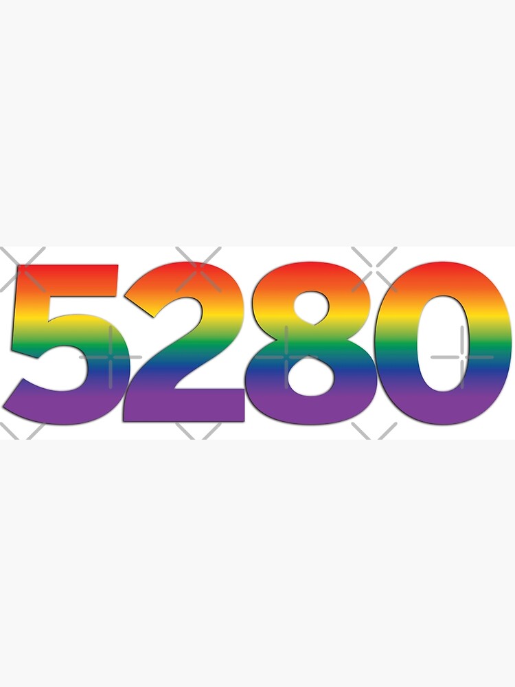 "Denver 5280 Pride Logo" Poster for Sale by DMH303 | Redbubble