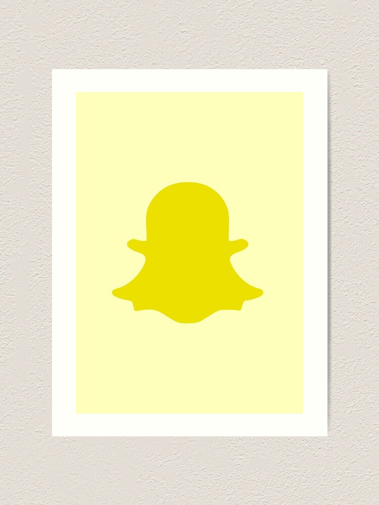 "Snapchat logo" Art Print by Feel-GoodPrints | Redbubble