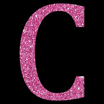"Pink Glitter Letter C" Sticker for Sale by DevineDesignz | Redbubble