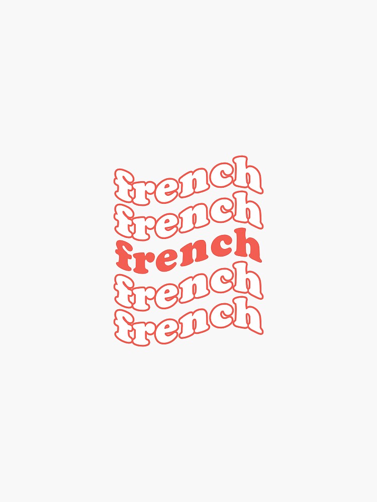 "French School Subject" Sticker for Sale by elliecanhoto | Redbubble