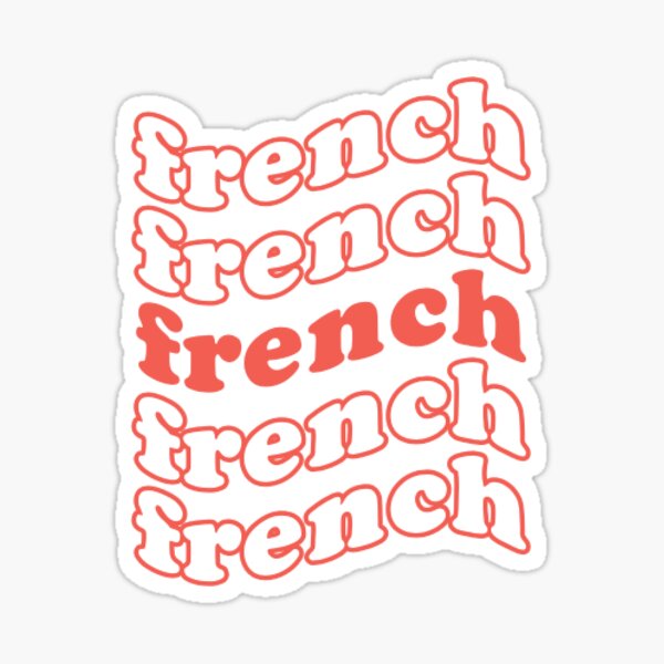 "French School Subject" Sticker for Sale by elliecanhoto | Redbubble