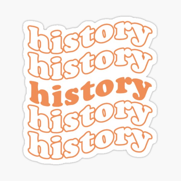 "History School Subject" Sticker for Sale by elliecanhoto | Redbubble