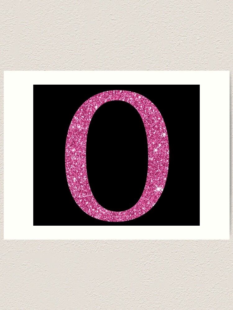 "Pink Glitter Letter O" Art Print by DevineDesignz | Redbubble
