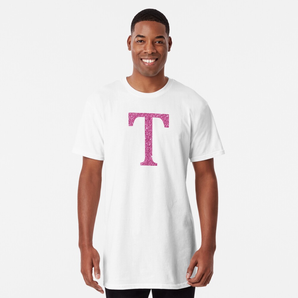 "Pink Glitter Letter T" Sticker for Sale by DevineDesignz | Redbubble