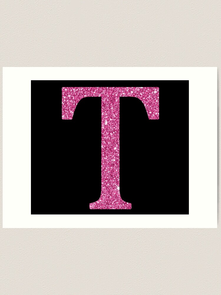 The Letter T In Glitter