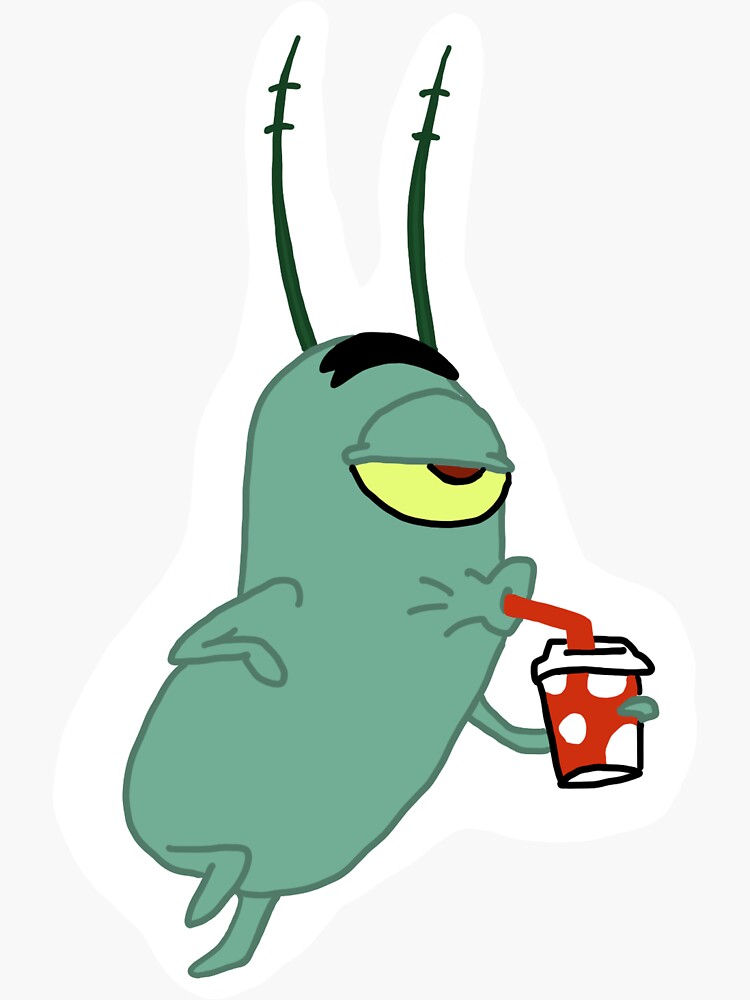 "Plankton Funny Spongebob Meme" Sticker for Sale by simp13445 | Redbubble