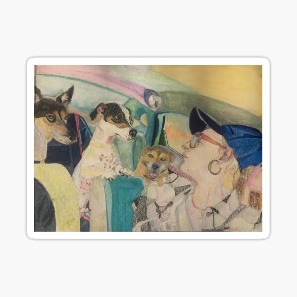 "Americans on the Run" Sticker by SEBdrawings | Redbubble