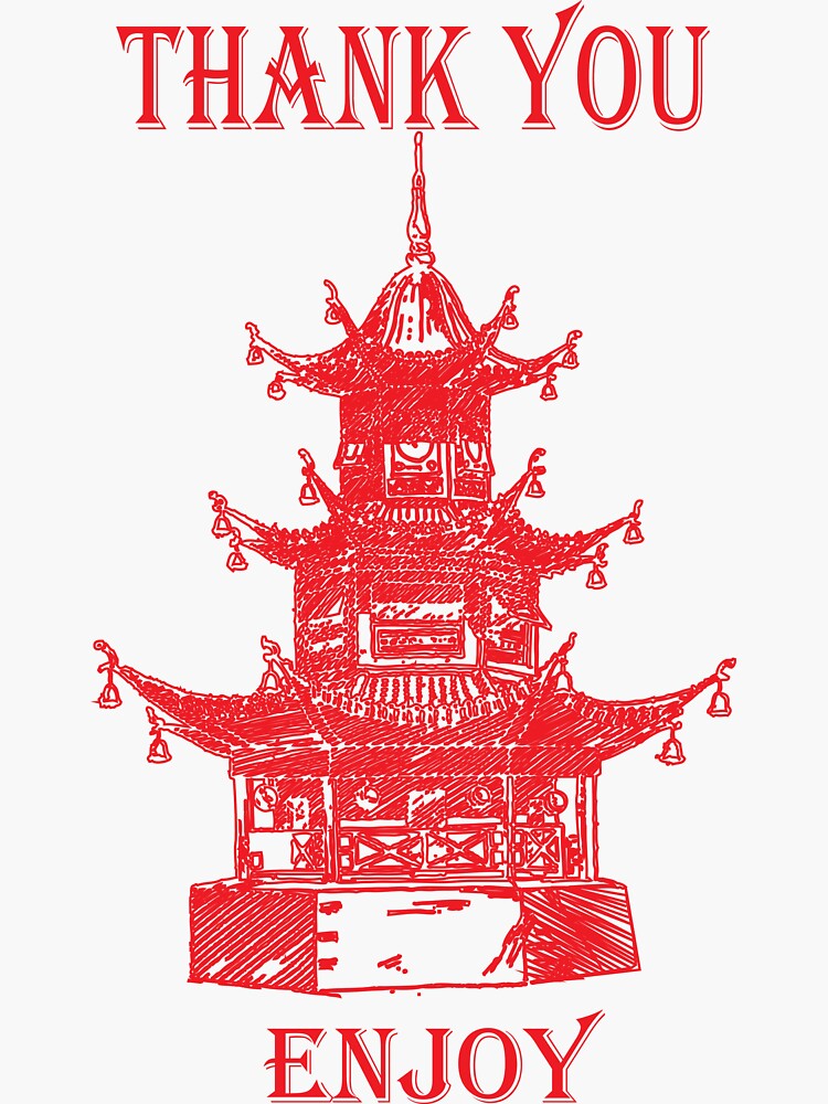 "Thank You Enjoy" Sticker for Sale by chiamchalou | Redbubble