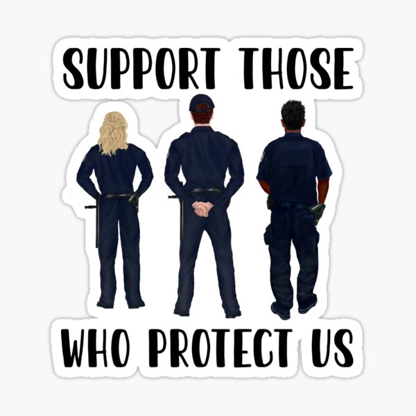 "Support police officer law enforcement cop blue line back the blue ...