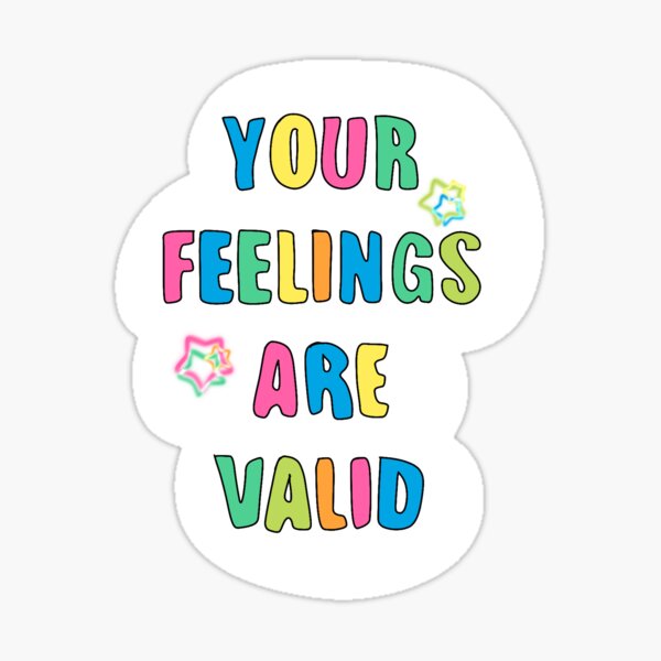 "Feelings sticker" Sticker by Jaybayyy1789 | Redbubble