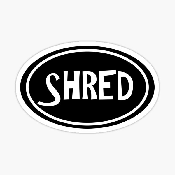 "Big Shred" Sticker by MRCANOE | Redbubble