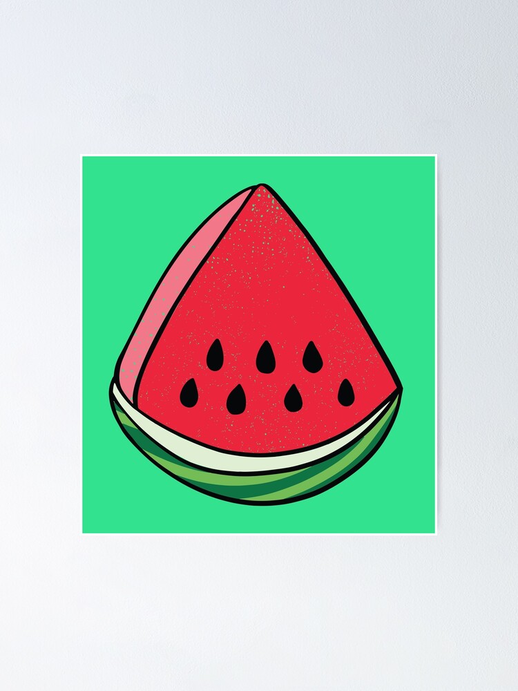 "Cute Watermelon Slice " Poster by SusanaDesigns | Redbubble