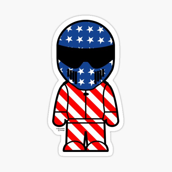 "The Stig - American Stig" Sticker for Sale by jimcwood | Redbubble