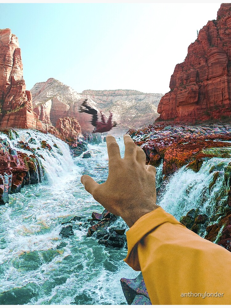 "Falling in the River-Surreal Collage" Photographic Print by ...