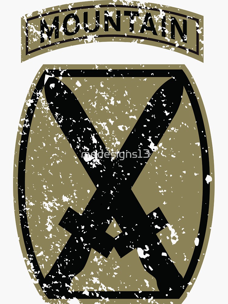 "10TH MOUNTAIN " Sticker for Sale by mqdesigns13 | Redbubble