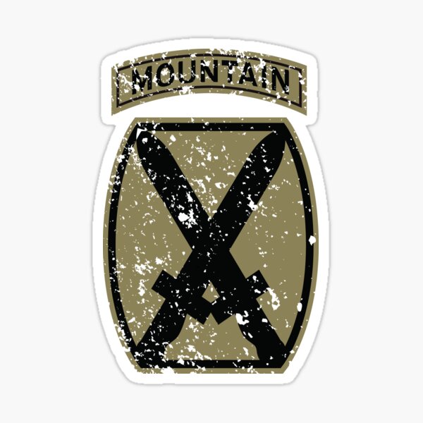 "10TH MOUNTAIN " Sticker for Sale by mqdesigns13 | Redbubble