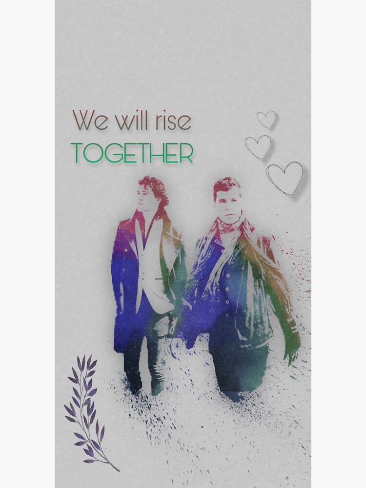 "We will rise together " Sticker for Sale by Multi-fandomed | Redbubble