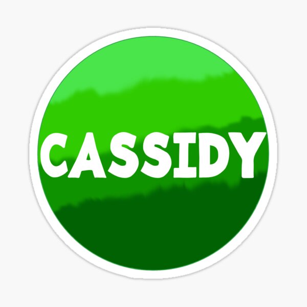 "Cassidy" Sticker for Sale by CosmosStickers | Redbubble