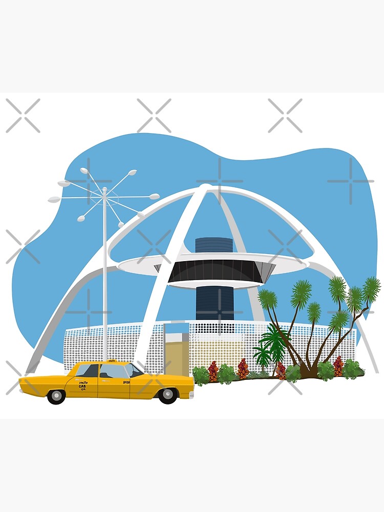 "LAX Theme Building Airport Googie " Poster for Sale by jenbucheli ...