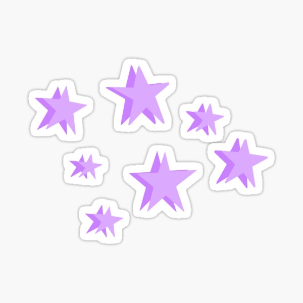 "purple star sticker pack " Sticker by Lilystoltz | Redbubble