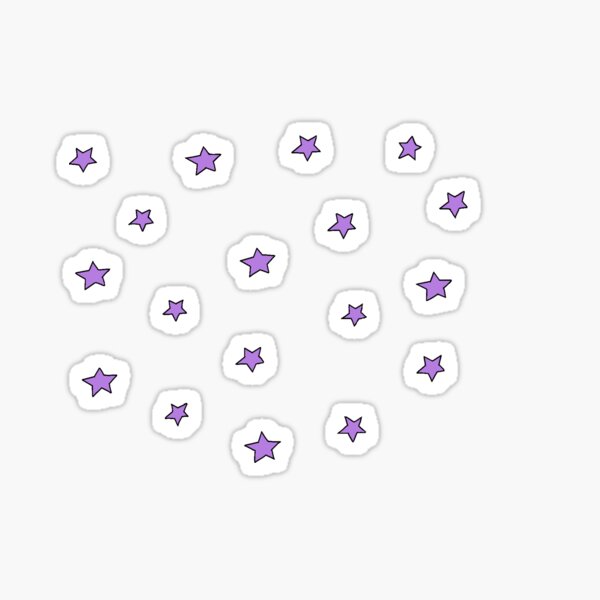 "mini purple star sticker pack " Sticker for Sale by Lilystoltz | Redbubble