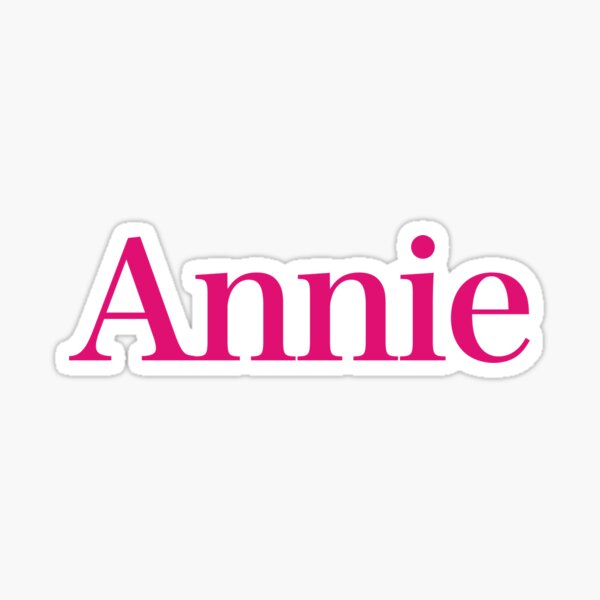 "Standard Pink in "Annie"" Sticker for Sale by CGOimages | Redbubble