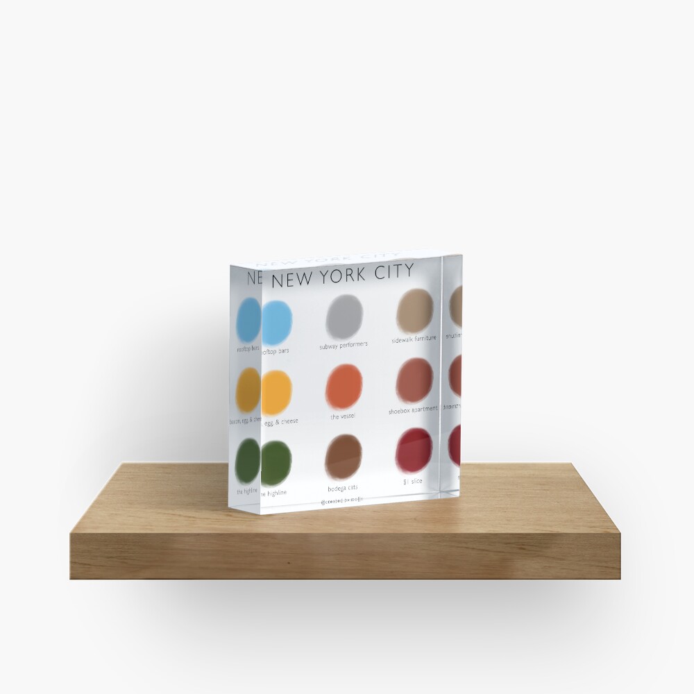 "New York City Color Palette" Poster for Sale by createdbymolly | Redbubble